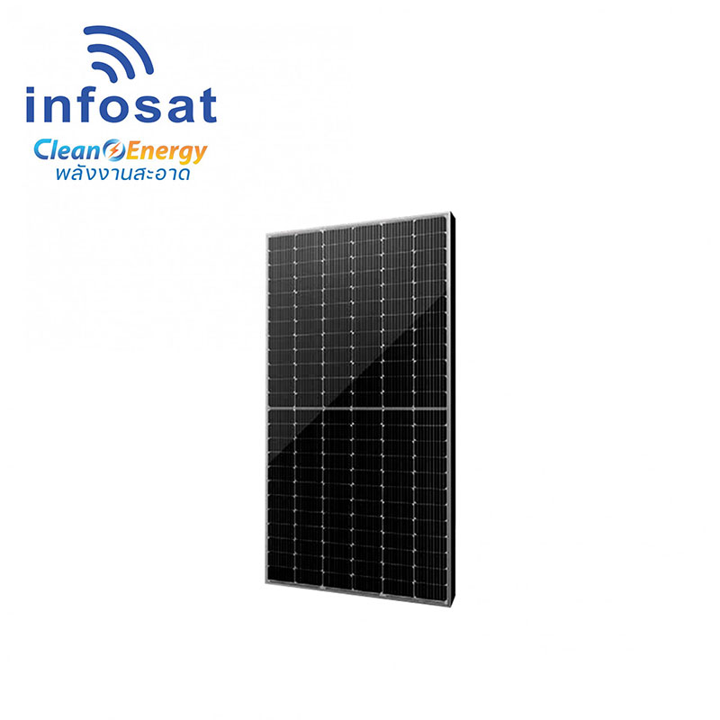 Infosat ชุดOn-Grid 4KW Micro Inverter 2000W (2ชุด) พร้อมแผงโซล่าเซลล์ Mono Half Cell 550W 8แผง ...